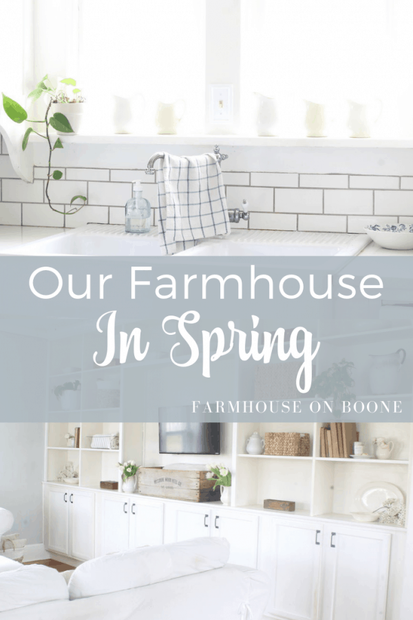 Our Farmhouse in the Spring - Farmhouse on Boone