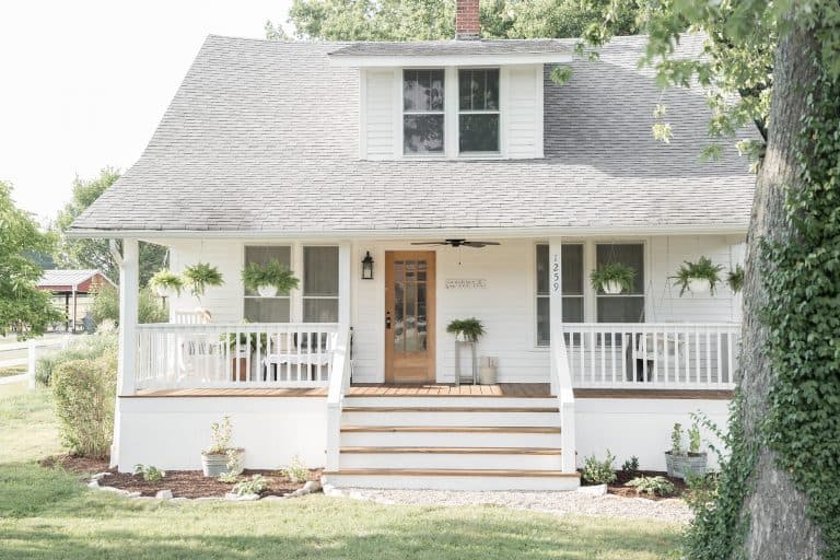 How to Cover Concrete Steps with Wood - Farmhouse on Boone