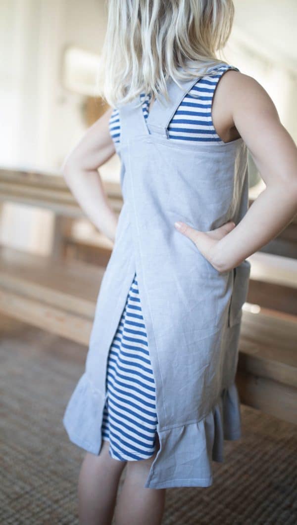 DIY Pinafore Apron for Girls Free Pattern - Farmhouse on Boone
