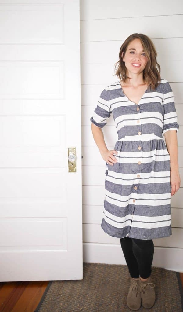 Simple DIY Fall Dress | Megan Nielsen Darling Dress - Farmhouse on Boone