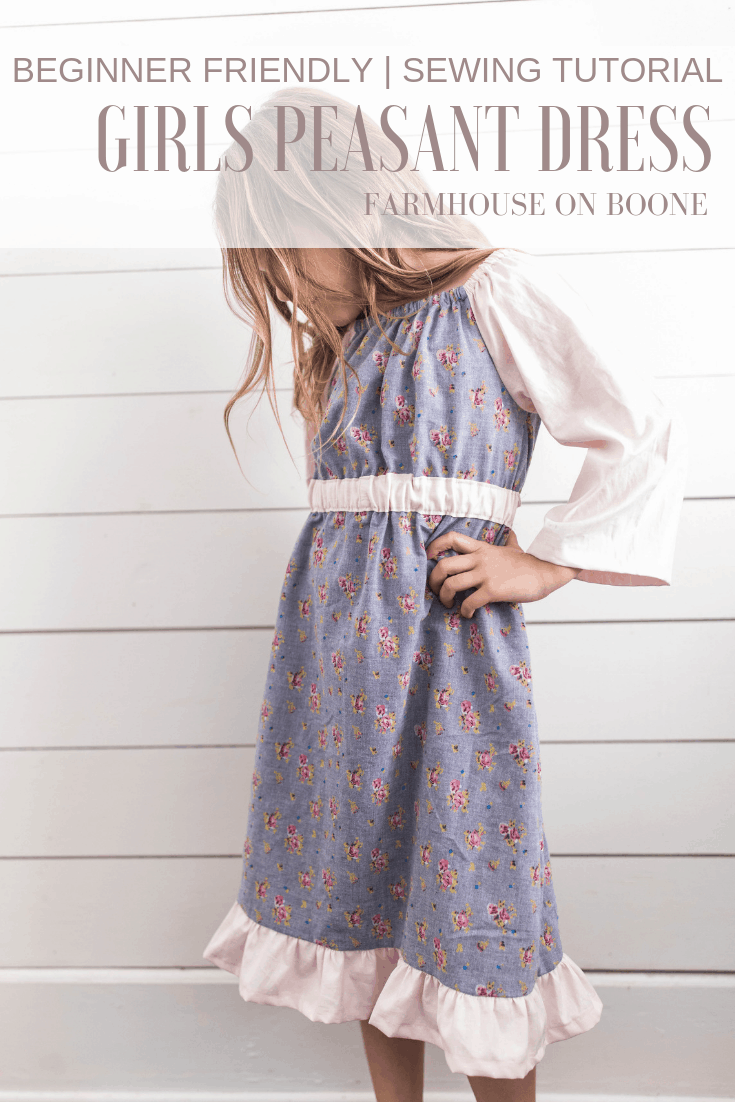 Peasant Dress Pattern For Girls - Farmhouse on Boone
