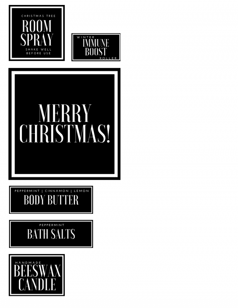 Handmade Christmas Gift Basket with Free Printable Labels - Farmhouse ...