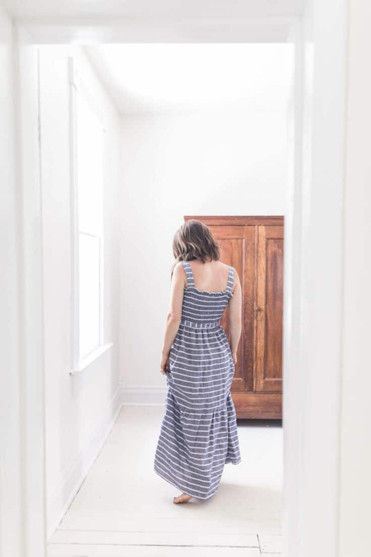 DIY Summer Dress - Shirred Dress Tutorial - Farmhouse on Boone