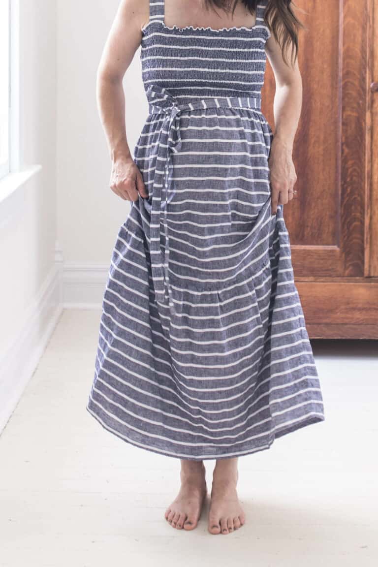 DIY Summer Dress - Shirred Dress Tutorial - Farmhouse on Boone