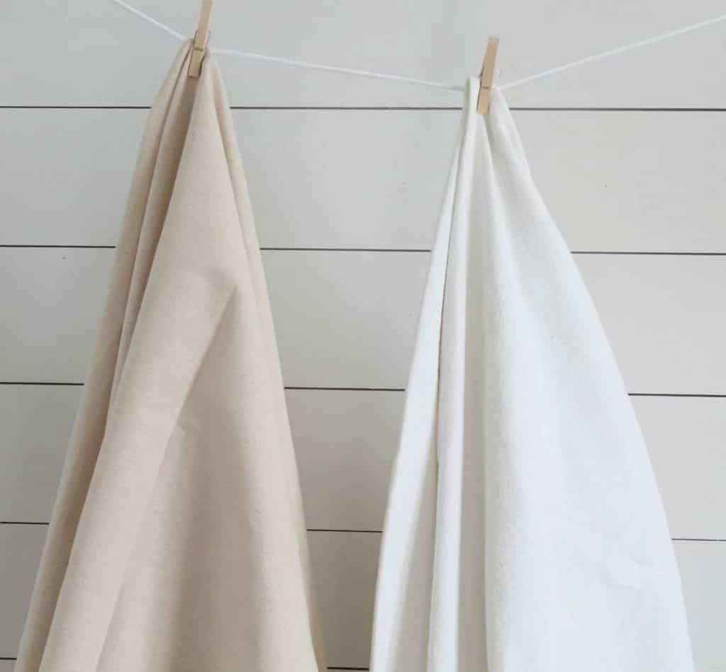 How to Bleach Drop Cloth to Make it Perfectly Soft and White ...