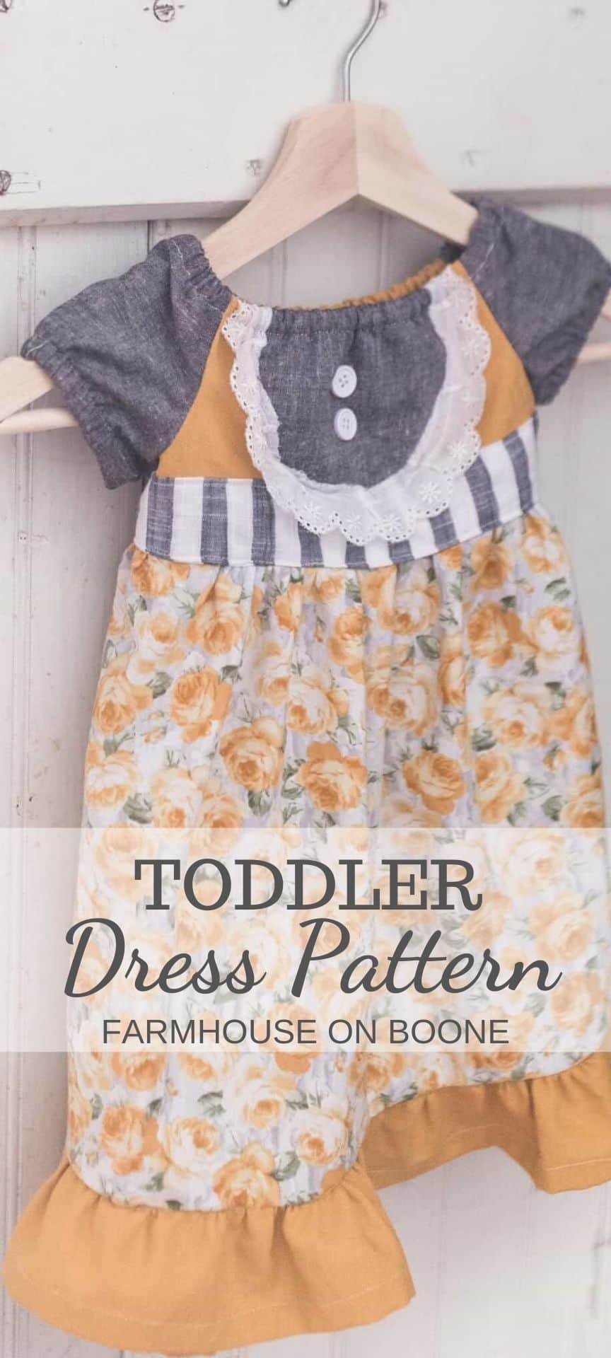 Toddler Dress Pattern - Easy Free Pattern with Video! - Farmhouse on Boone