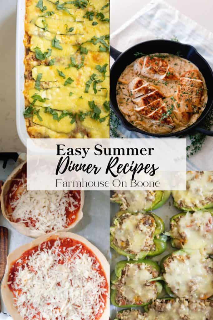 20 Easy Summer Dinner Ideas - Farmhouse on Boone