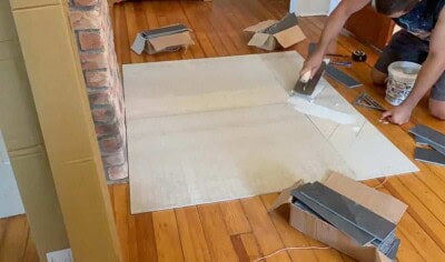 DIY Hearth Pad - Farmhouse on Boone