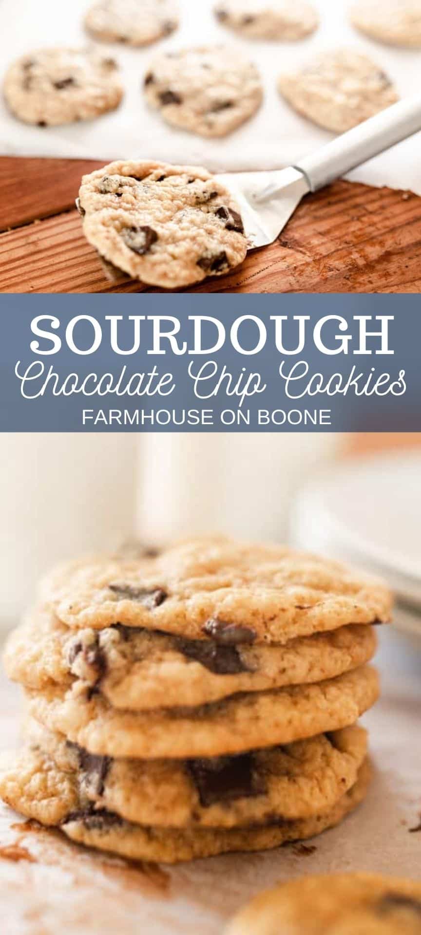 Sourdough Chocolate Chip Cookies - Farmhouse on Boone