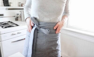 DIY How To Sew A Half Apron - Farmhouse on Boone