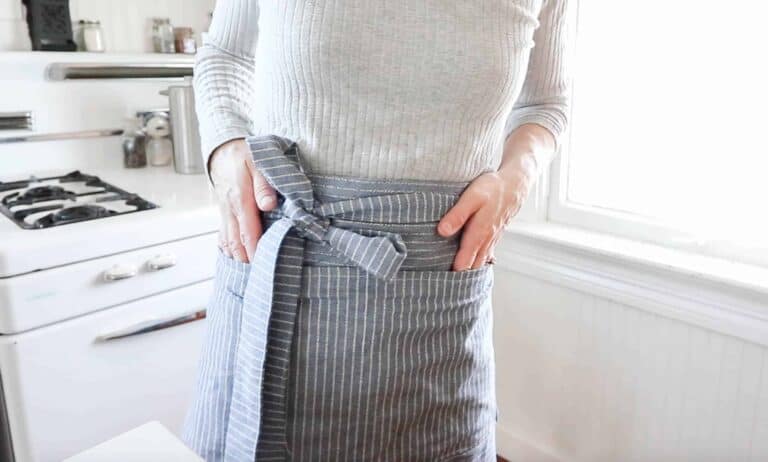 DIY How To Sew A Half Apron - Farmhouse on Boone