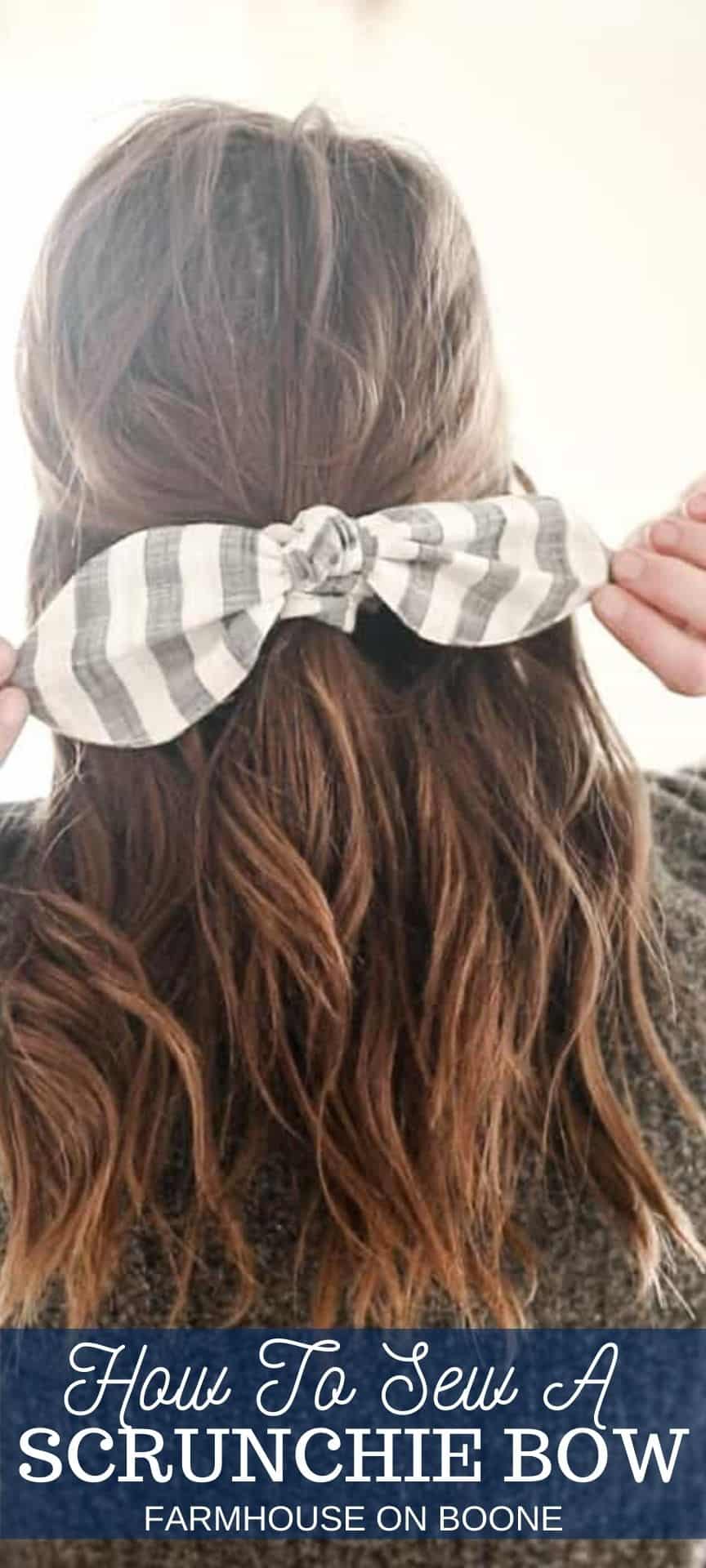 How to Make a Scrunchie Bow - Farmhouse on Boone