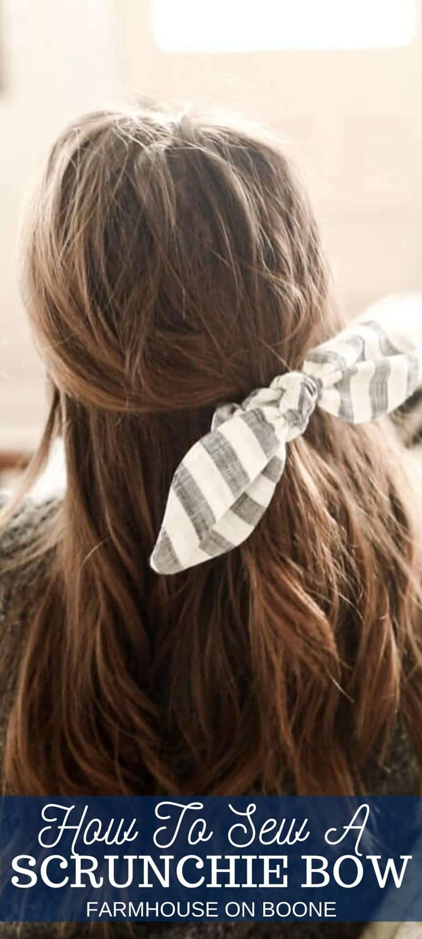 How to Make a Scrunchie Bow - Farmhouse on Boone