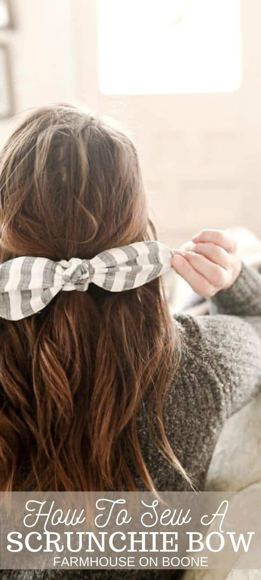 How to Make a Scrunchie Bow - Farmhouse on Boone