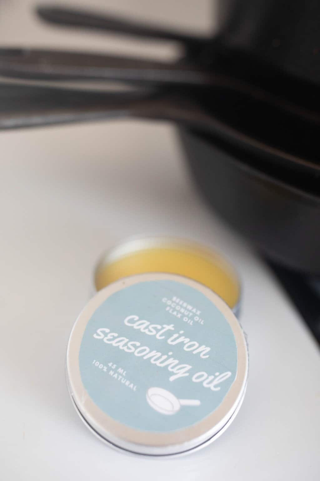 DIY Cast Iron Seasoning Oil - Farmhouse on Boone
