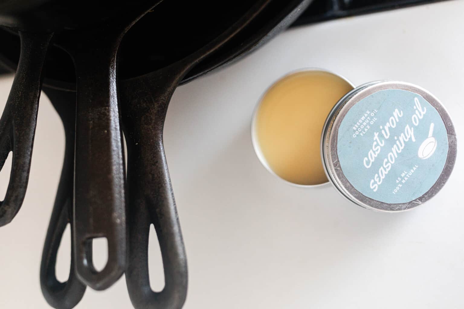 DIY Cast Iron Seasoning Oil - Farmhouse on Boone