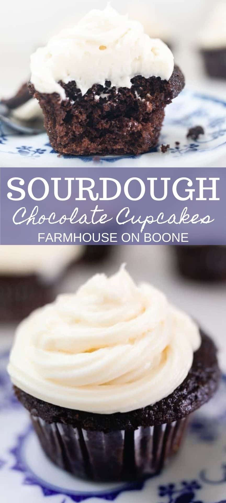 Sourdough Chocolate Cupcakes - Farmhouse on Boone
