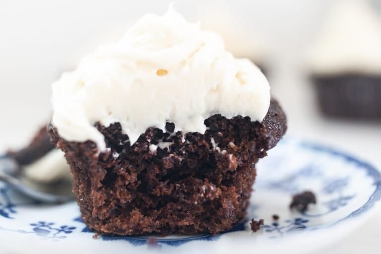 Sourdough Chocolate Cupcakes - Farmhouse on Boone