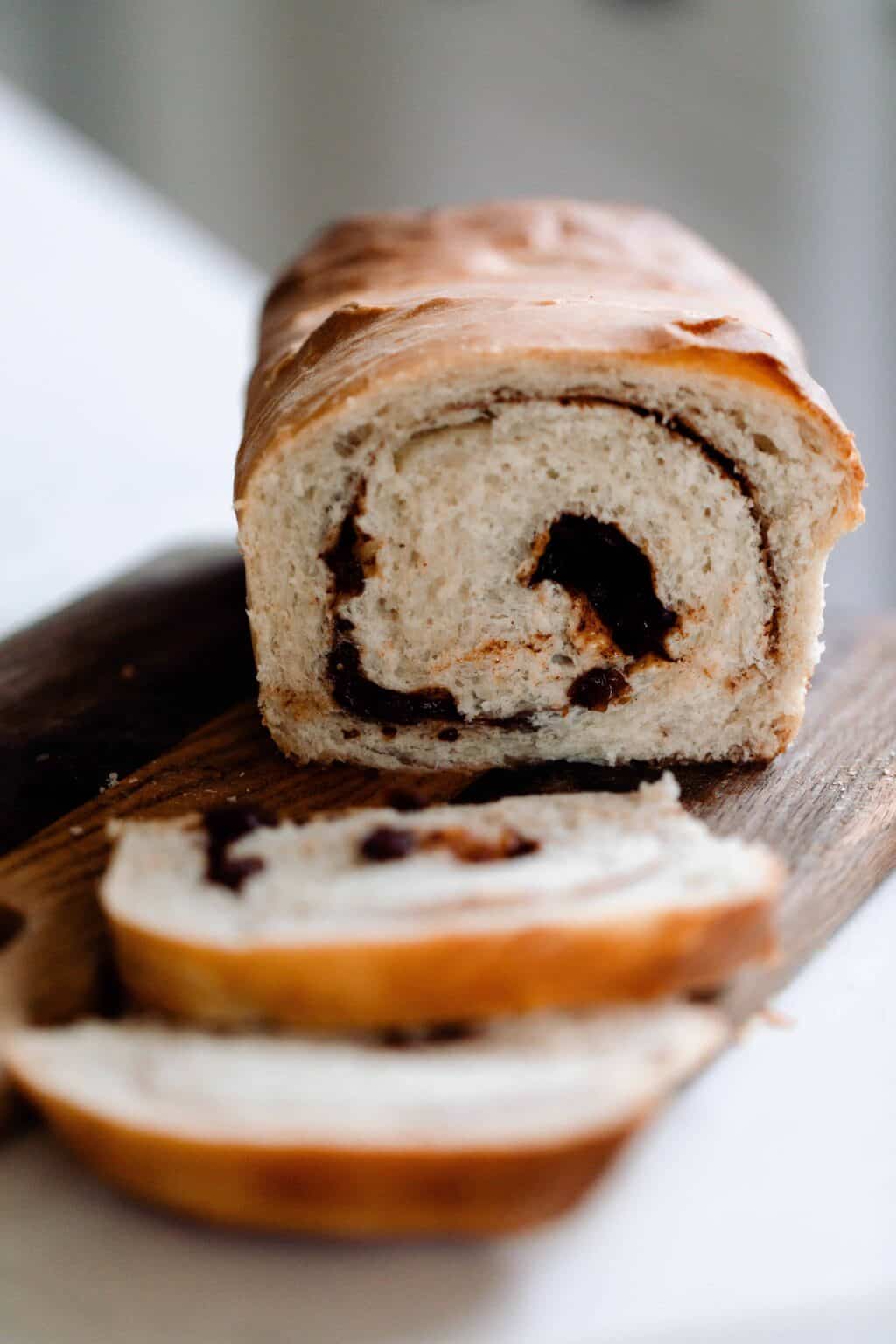 Sourdough Cinnamon Raisin Bread With Swirl - Farmhouse on Boone