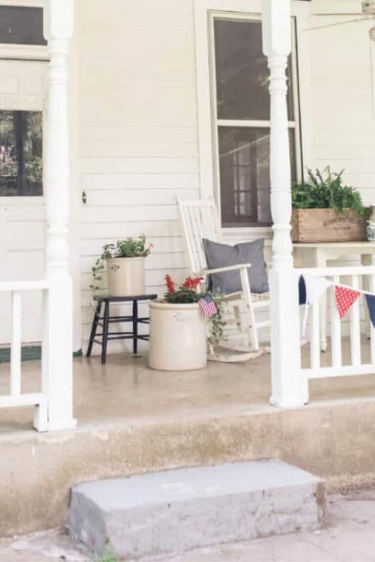 How To Build Front Porch Steps - Farmhouse on Boone