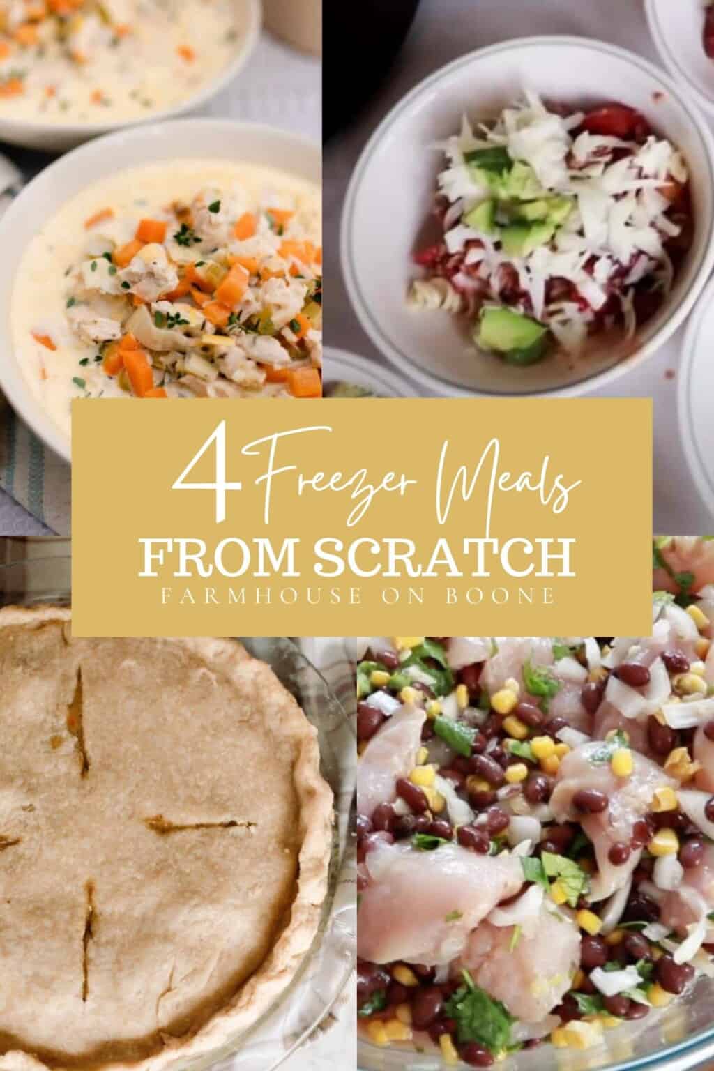 Four Freezer Meal Recipes From Scratch - Farmhouse on Boone