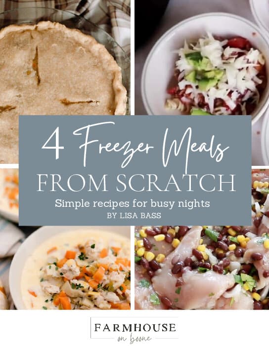 Four Freezer Meal Recipes From Scratch - Farmhouse on Boone