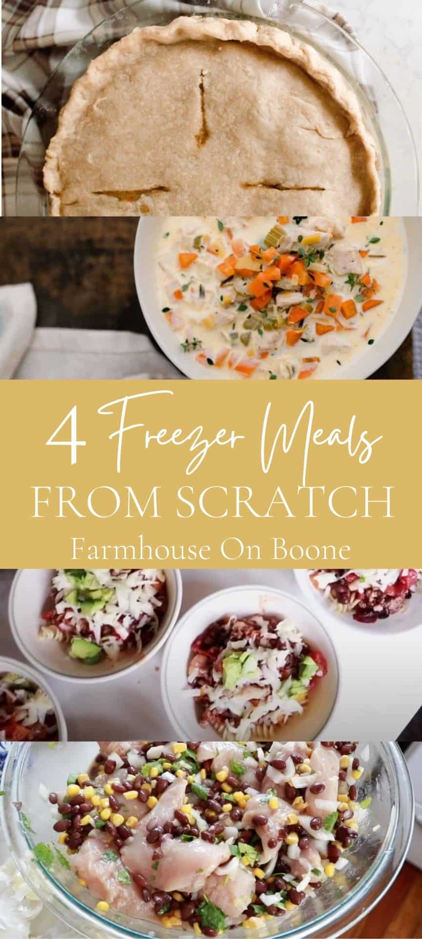 Four Freezer Meal Recipes From Scratch - Farmhouse on Boone