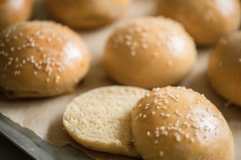 Sourdough Hamburger Buns - Farmhouse on Boone