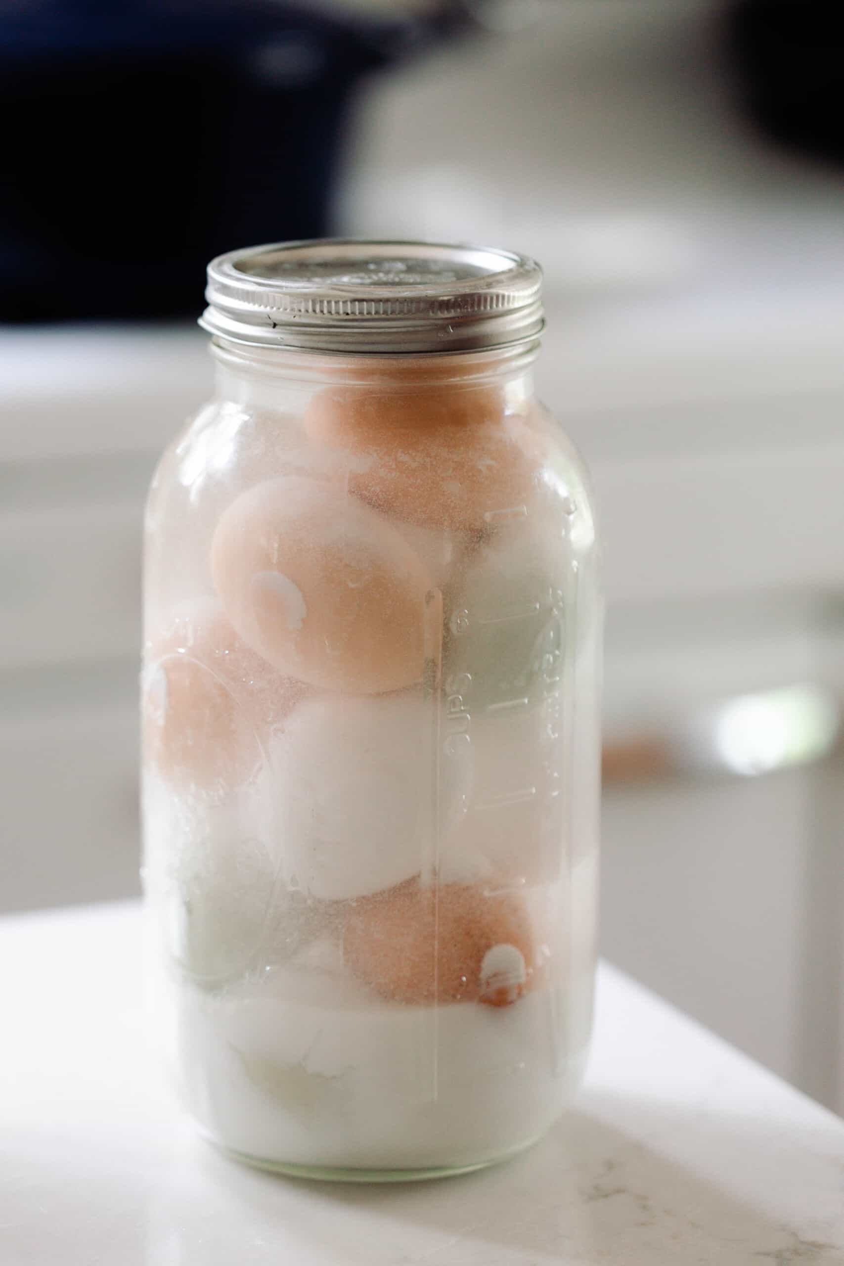 Water Glassing Eggs - Farmhouse on Boone