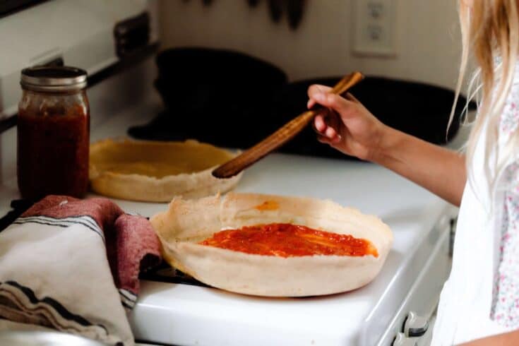 The Easiest Sourdough Discard Pizza Crust Recipe - Farmhouse on Boone