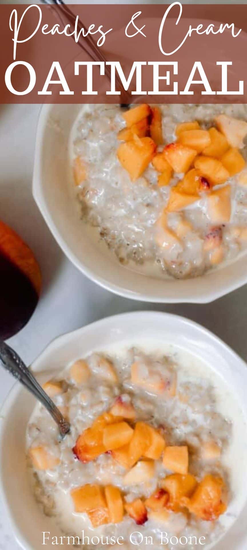 Peaches And Cream Oatmeal - Farmhouse on Boone