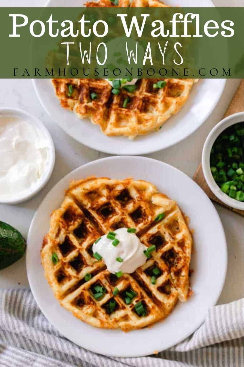 Easy Potato Waffles - Two Ways - Farmhouse on Boone