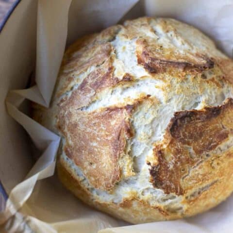 The Easiest No-Knead Sourdough Discard Bread - Farmhouse on Boone