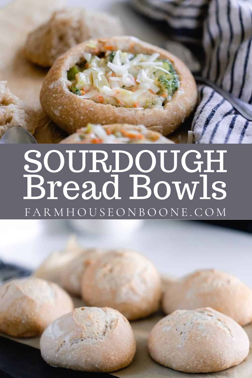 Sourdough Bread Bowls - Farmhouse on Boone