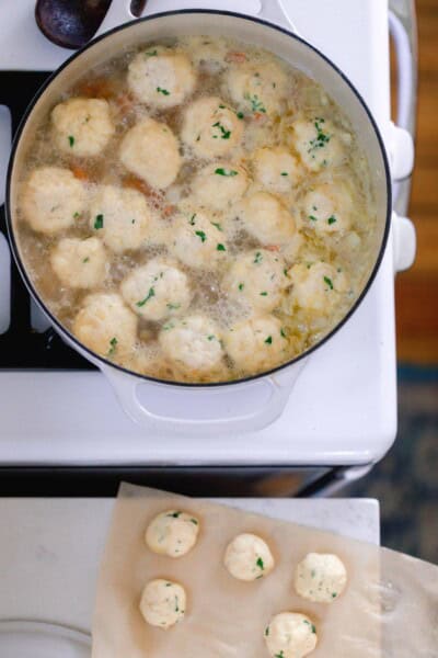 Easy Sourdough Dumplings - Farmhouse on Boone
