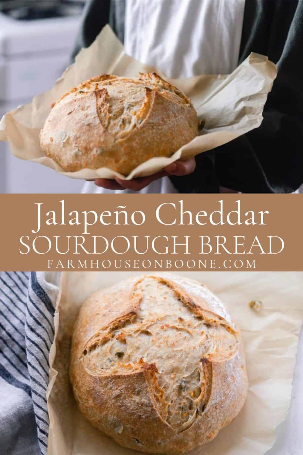 Jalapeño Cheddar Sourdough Bread - Farmhouse on Boone