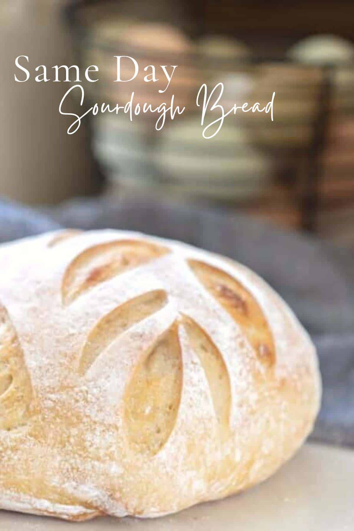 Same Day Sourdough Bread Recipe - Farmhouse on Boone
