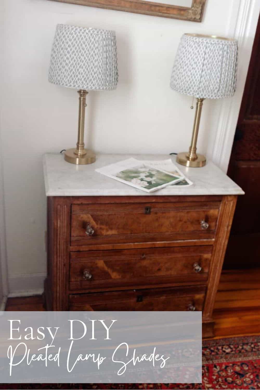 Easy DIY Pleated Lampshades - Farmhouse on Boone