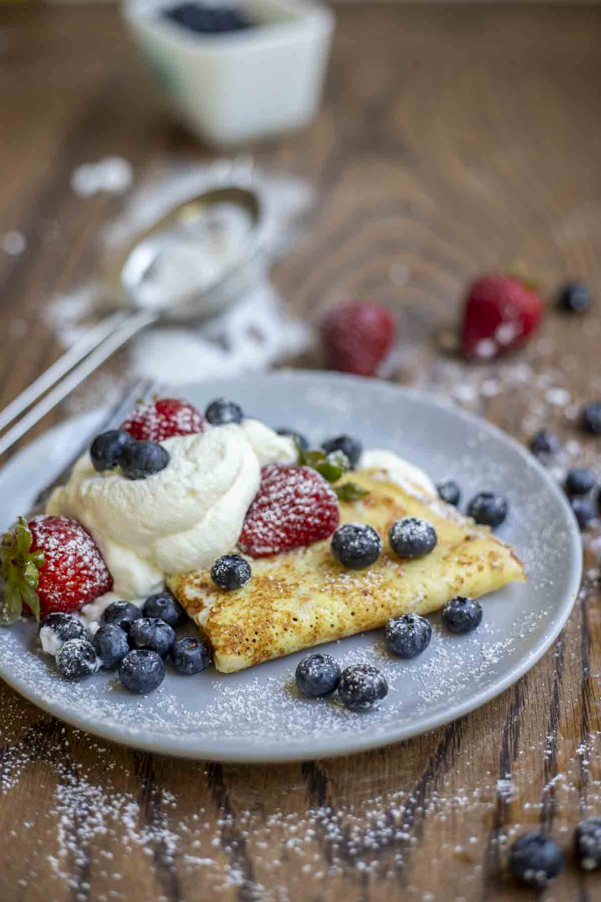 Easy Whipped Cream Cheese Crepe Filling Recipe - Farmhouse on Boone