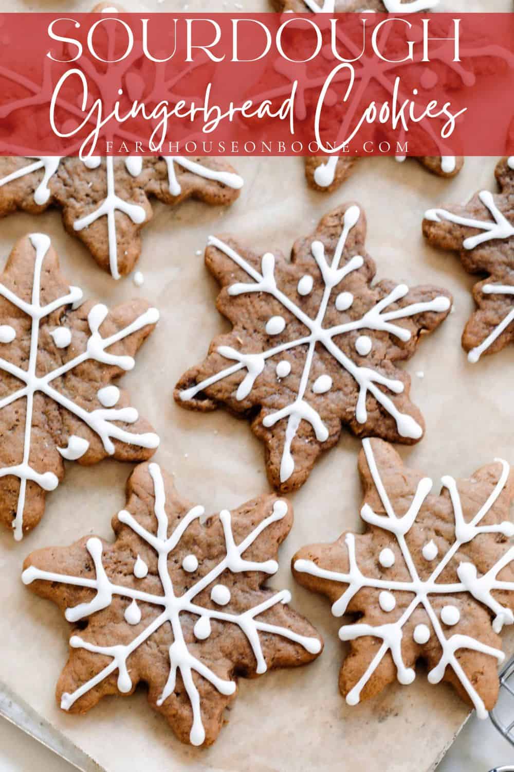 Chewy Sourdough Gingerbread Cookies - Farmhouse on Boone