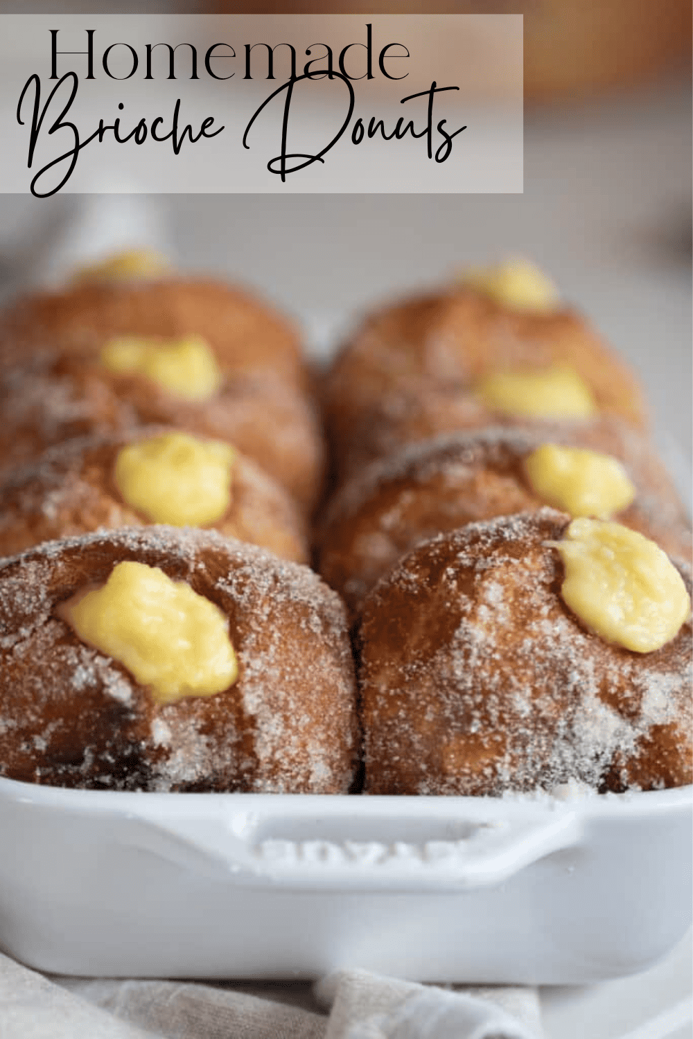 Homemade Brioche Donuts with Vanilla Custard Filling - Farmhouse on Boone