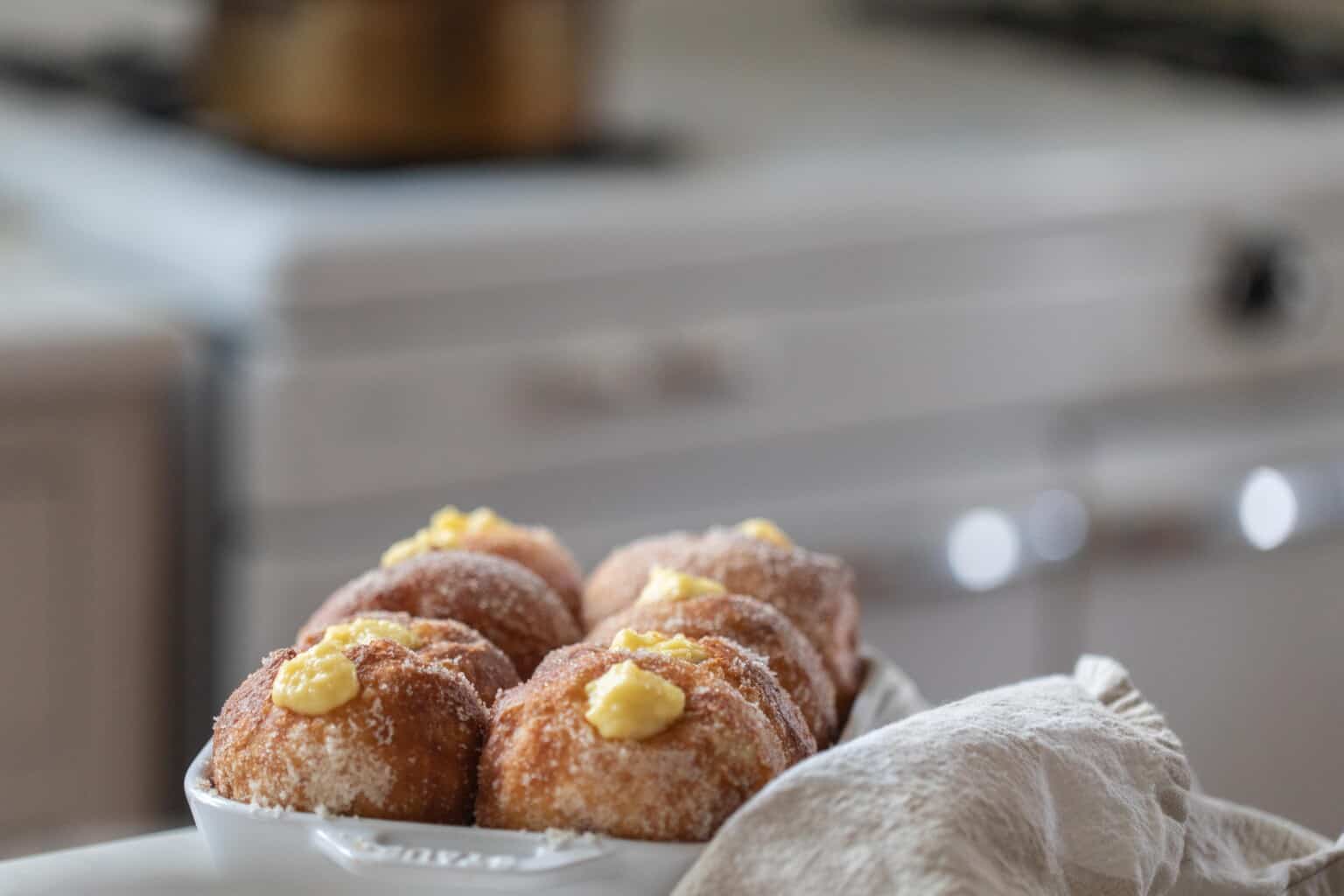 Homemade Brioche Donuts With Vanilla Custard Filling Farmhouse On Boone