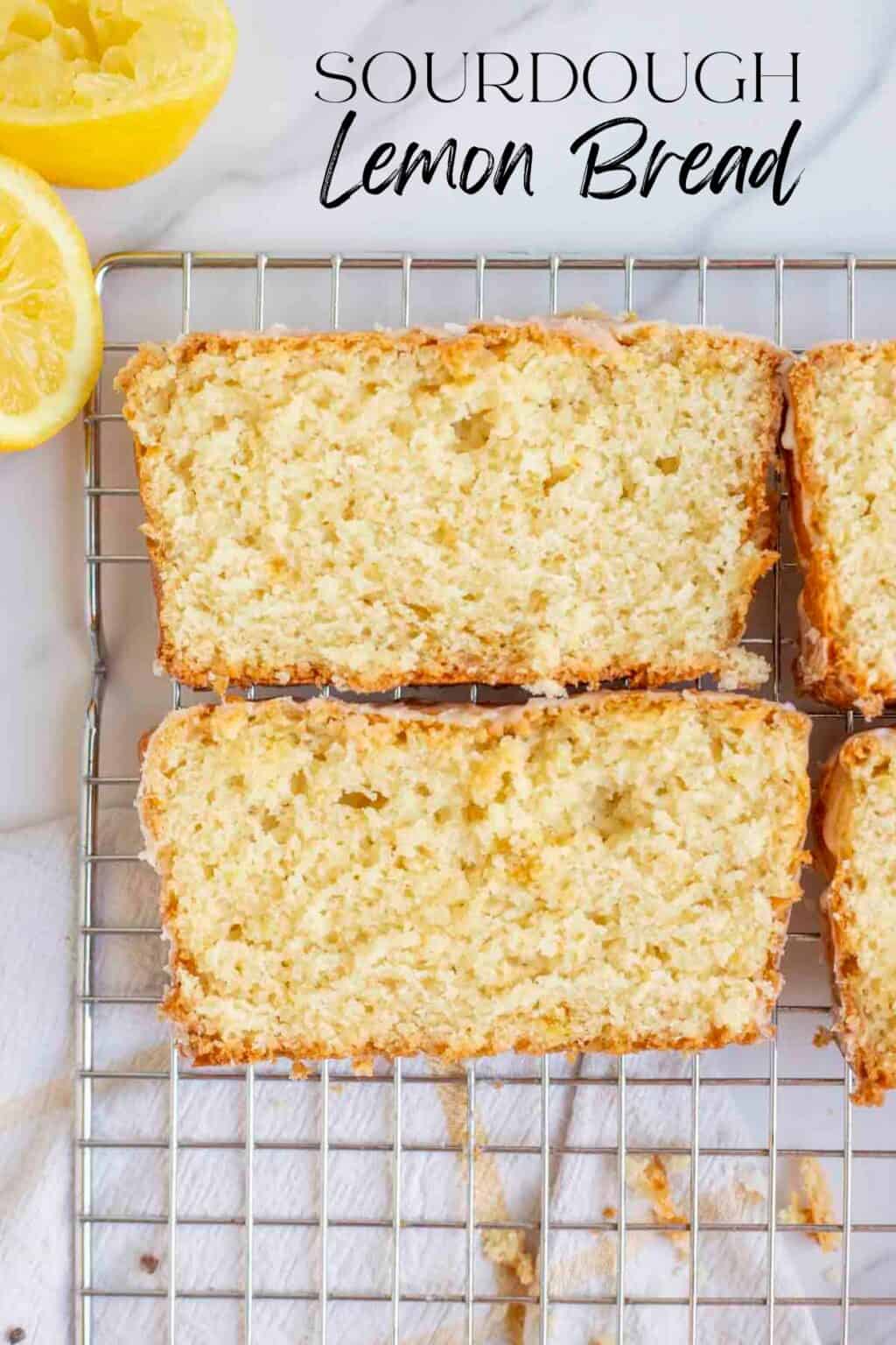 Sourdough Discard Lemon Bread With Lemon Glaze - Farmhouse on Boone