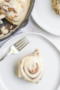 Easy Cinnamon Roll Icing Recipe - Farmhouse on Boone