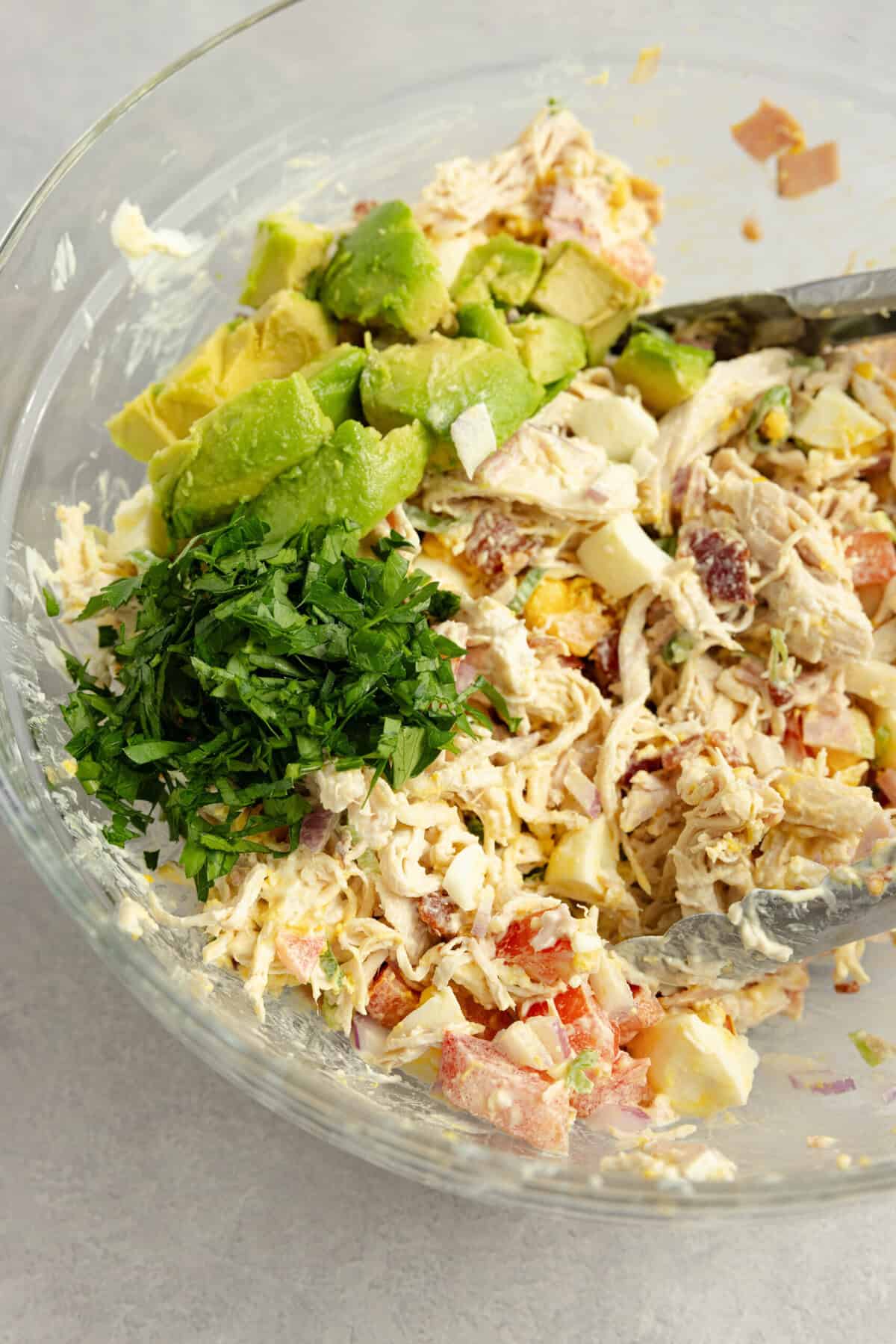 Easy Cobb Chicken Salad Recipe - Farmhouse on Boone