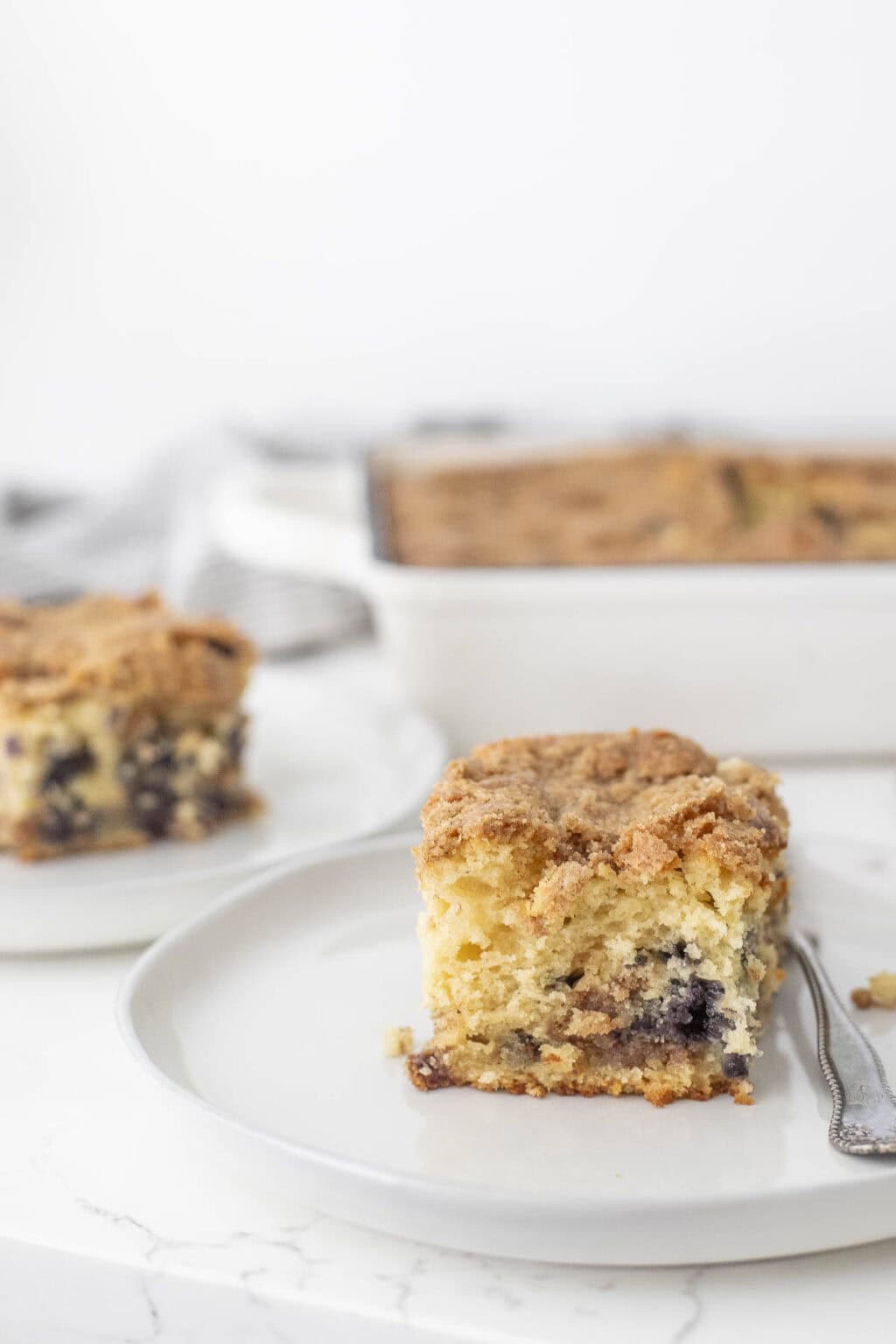 Sourdough Blueberry Coffee Cake - Farmhouse on Boone