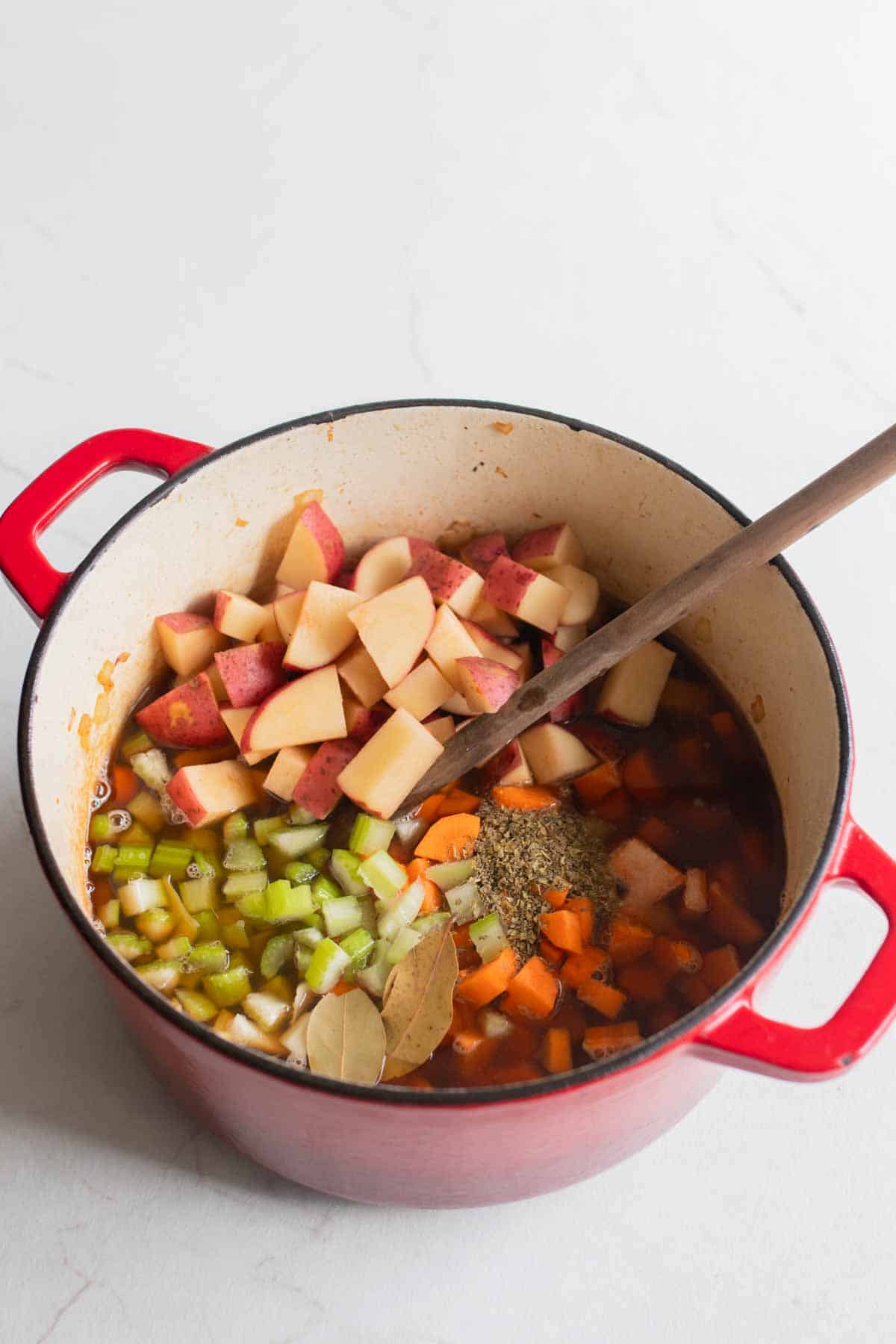 Classic Dutch Oven Beef Stew Recipe - Farmhouse on Boone
