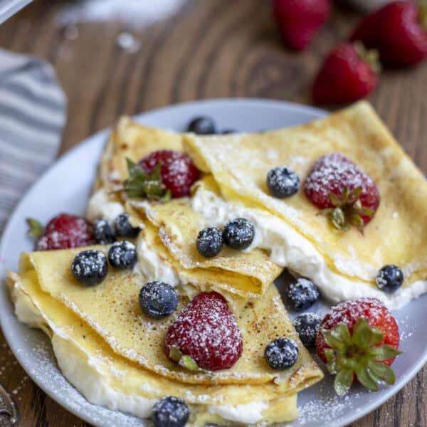 Easy Whipped Cream Cheese Crepe Filling Recipe - Farmhouse on Boone
