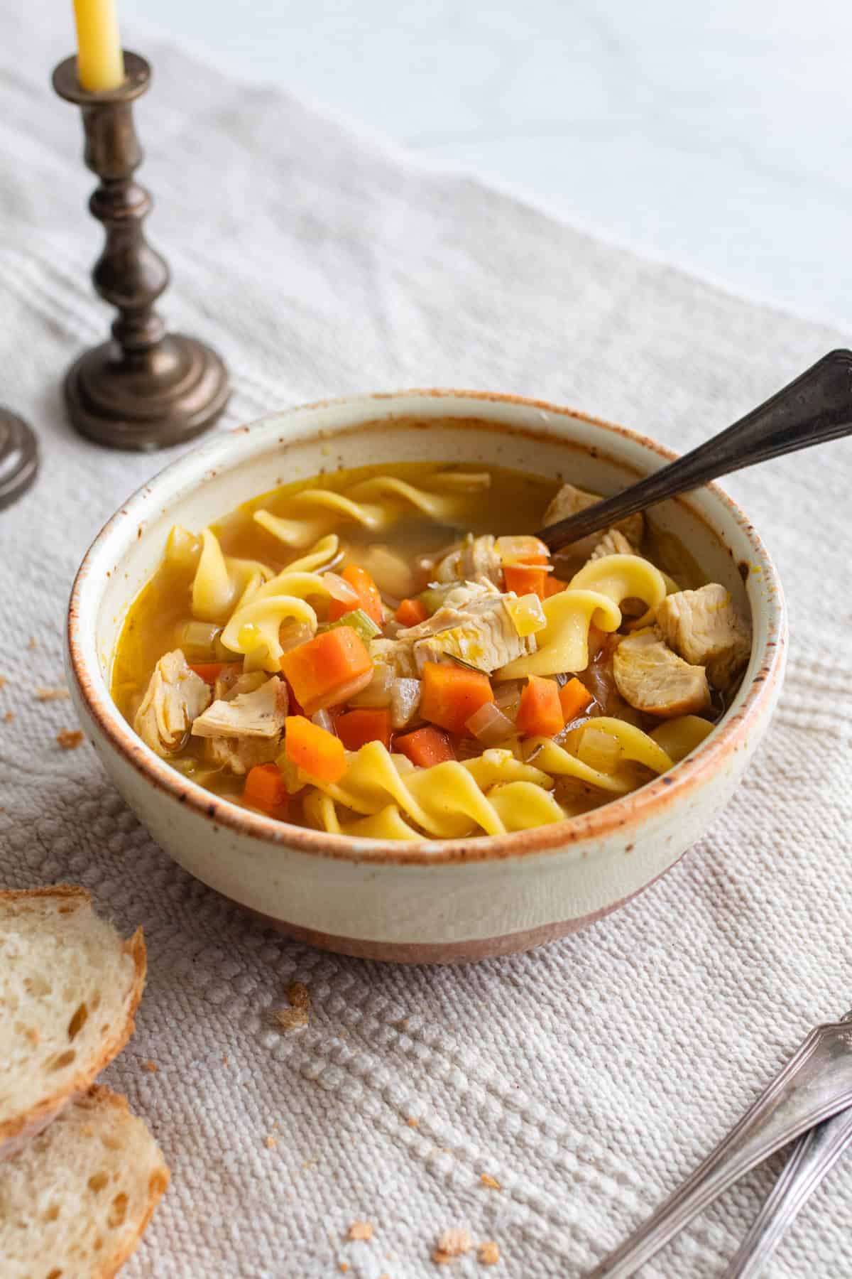 Homestyle Chicken Noodle Soup Recipe From Scratch - Farmhouse on Boone