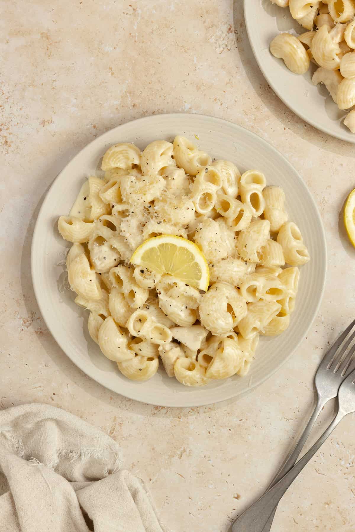 Creamy Lemon Chicken Pasta Recipe - Farmhouse on Boone